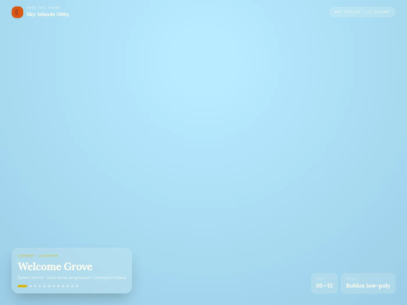 Sky Islands Roblox Map