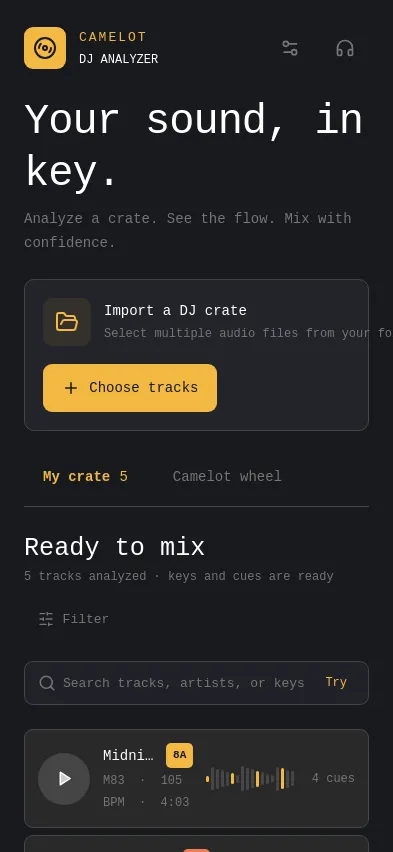 Camelot DJ Analyzer