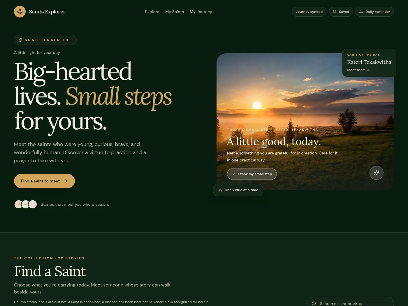 Saints Explorer
