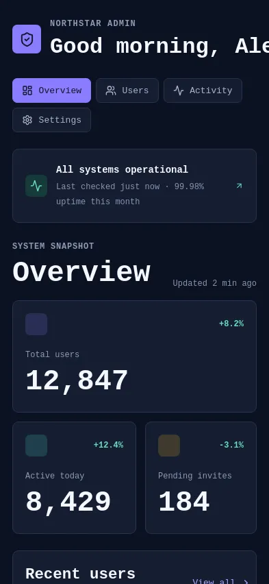 AdminHub Mobile