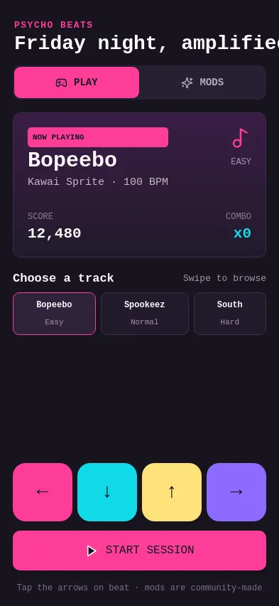 FNF Psycho Beats Mobile