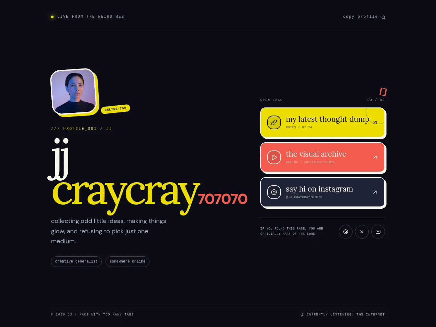CrayCray Profile Page