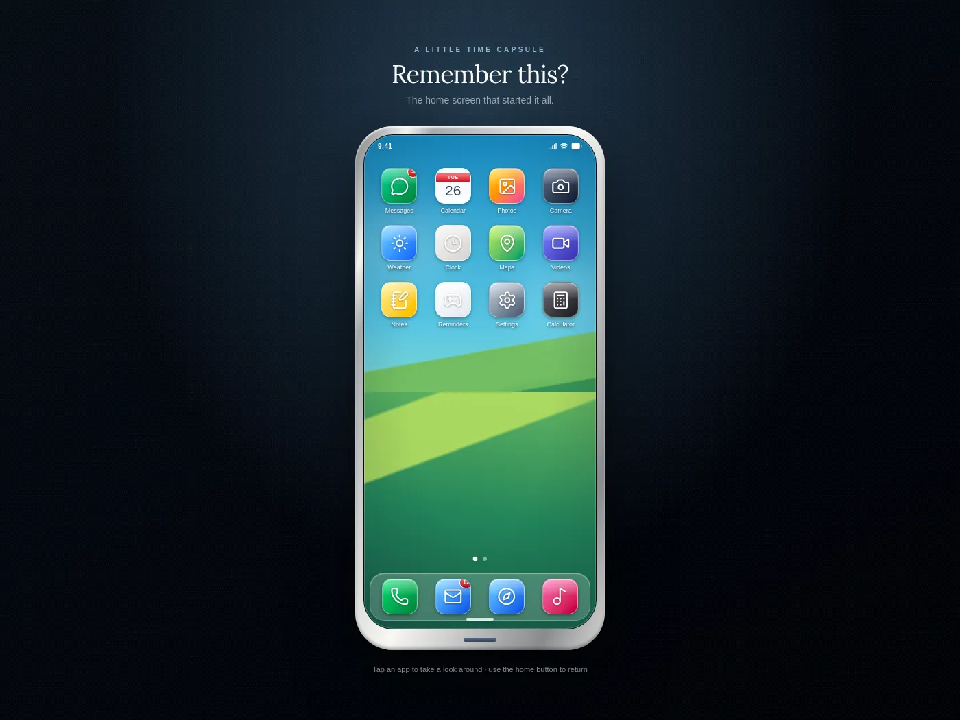 Retro iOS 6 Web Experience