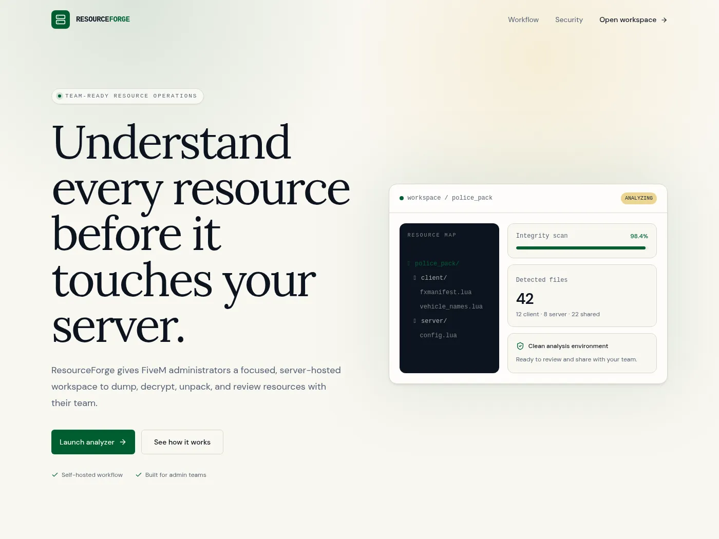 FiveM Resource Analyzer