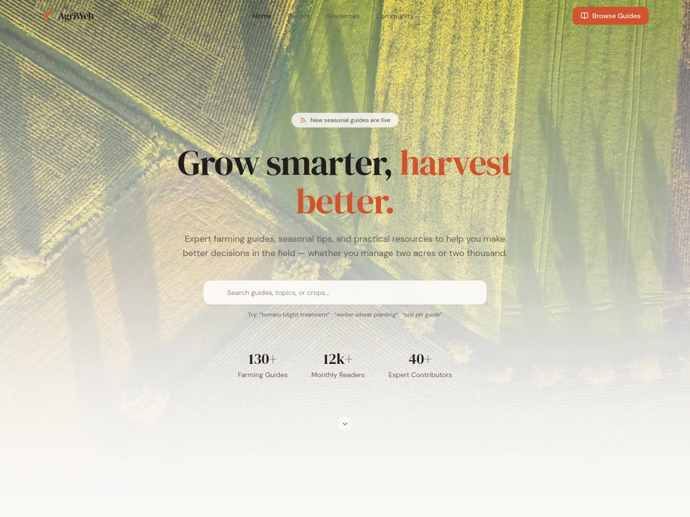 AgriWeb Portal