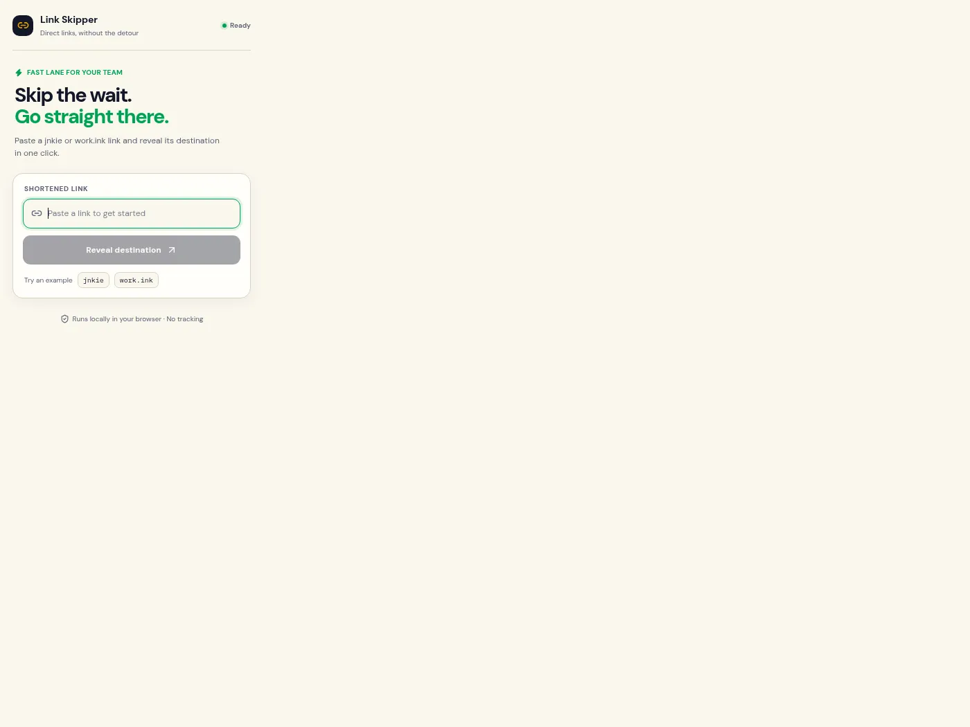 Link Skipper Extension