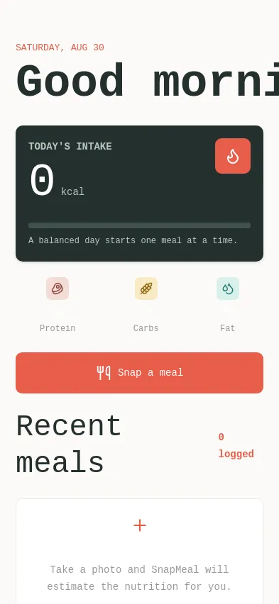 SnapMeal Tracker