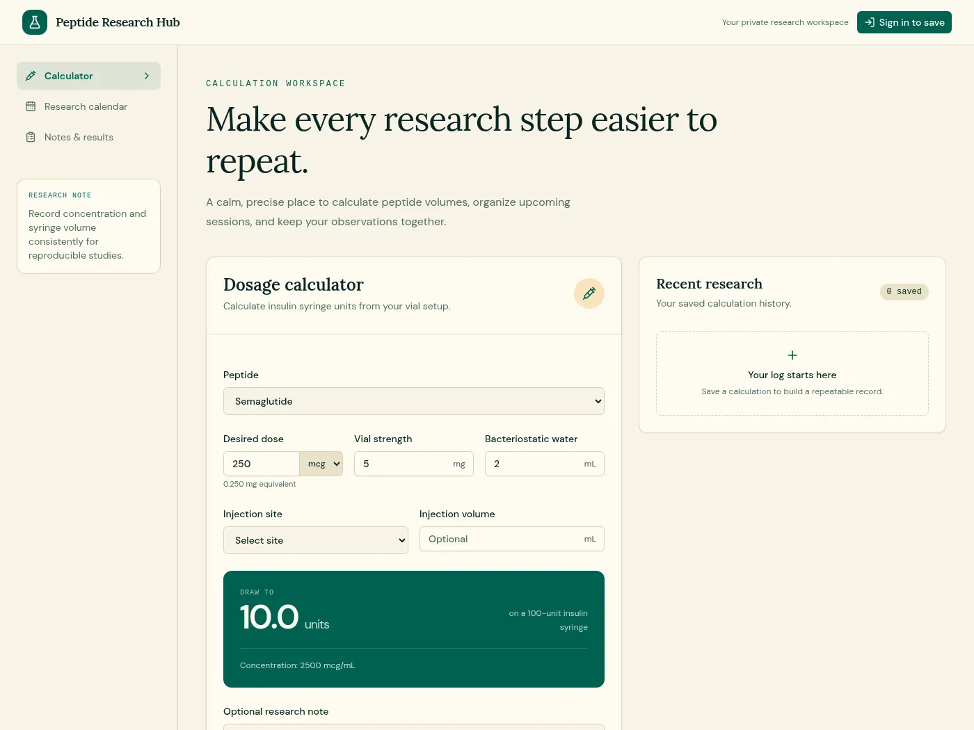 Peptide Research Hub