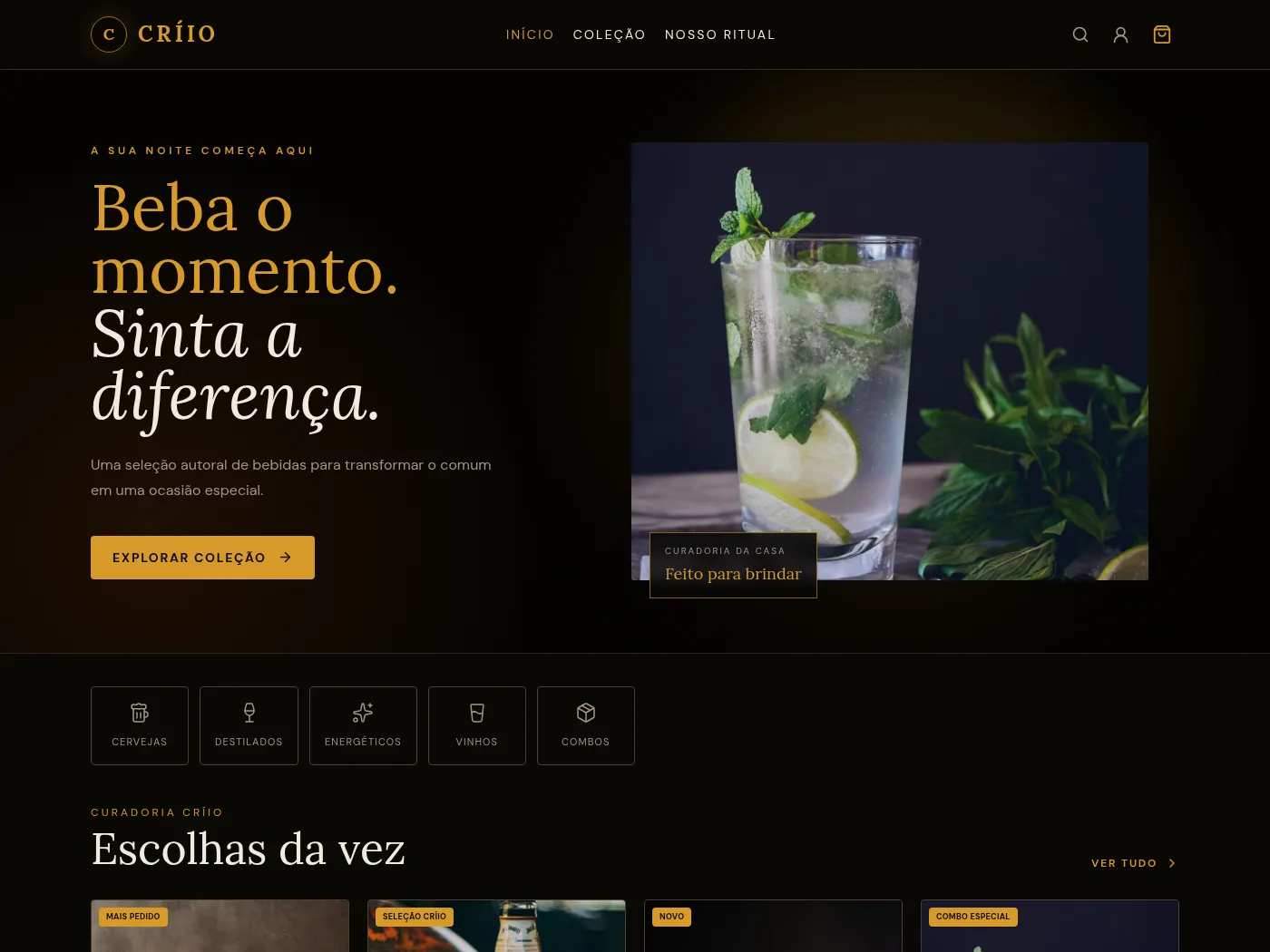 Críio Drinks App
