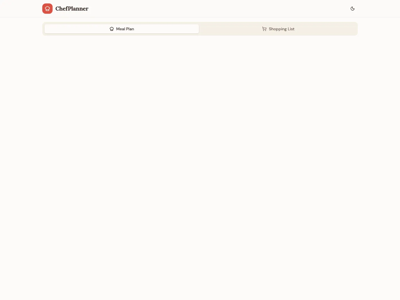 ChefPlanner