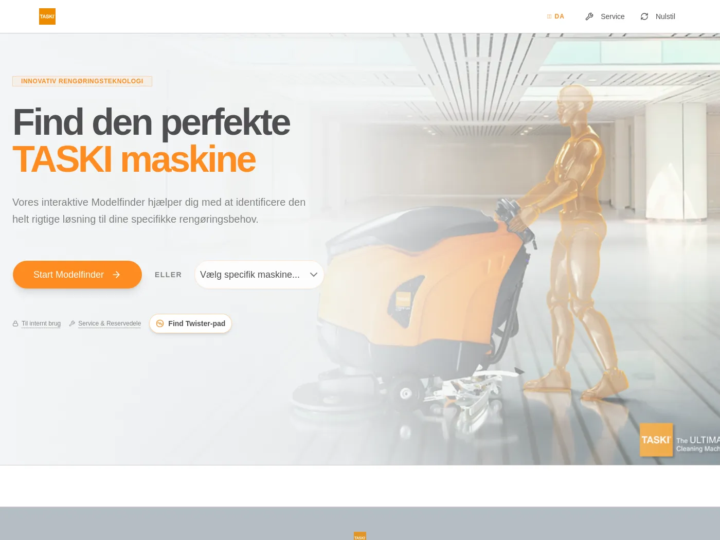 TASKI Model Finder