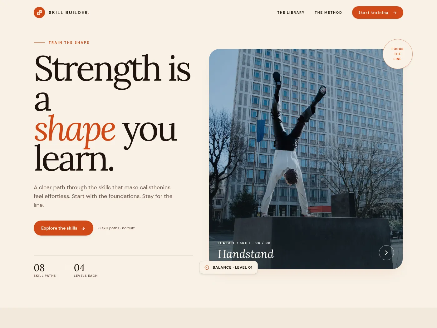 Calisthenics Skill Builder