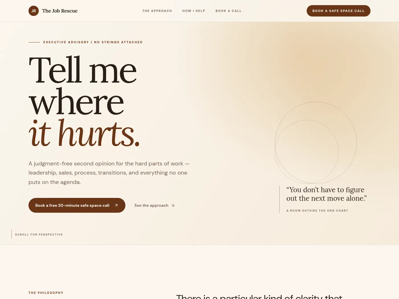Job Rescue Landing Page