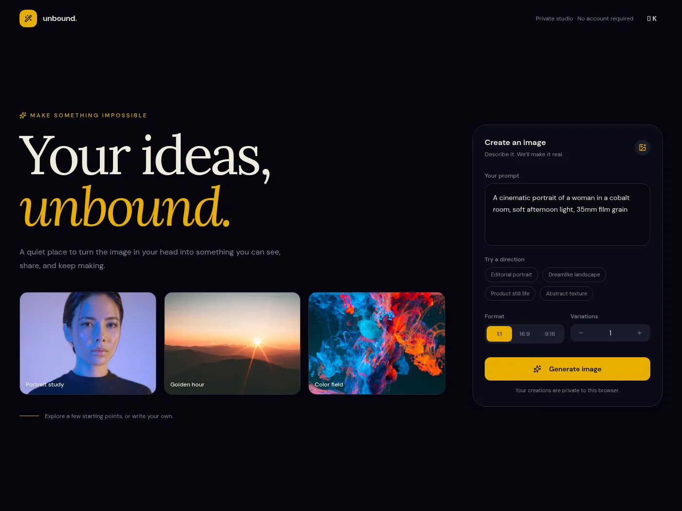 Uncensored AI Image Studio