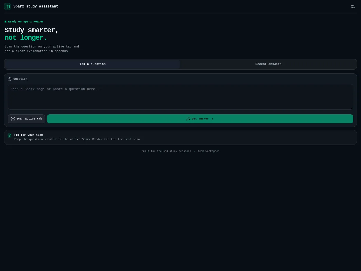 Sparx AI Study Assistant