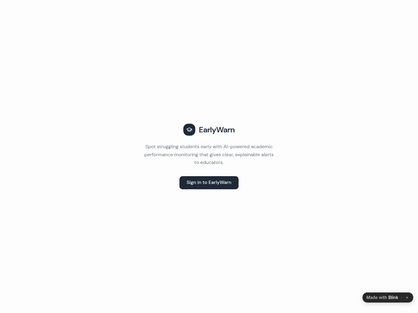 Xplainable Academic EarlyWarn