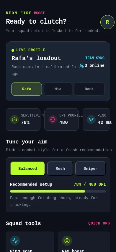 Neon Fire Boost