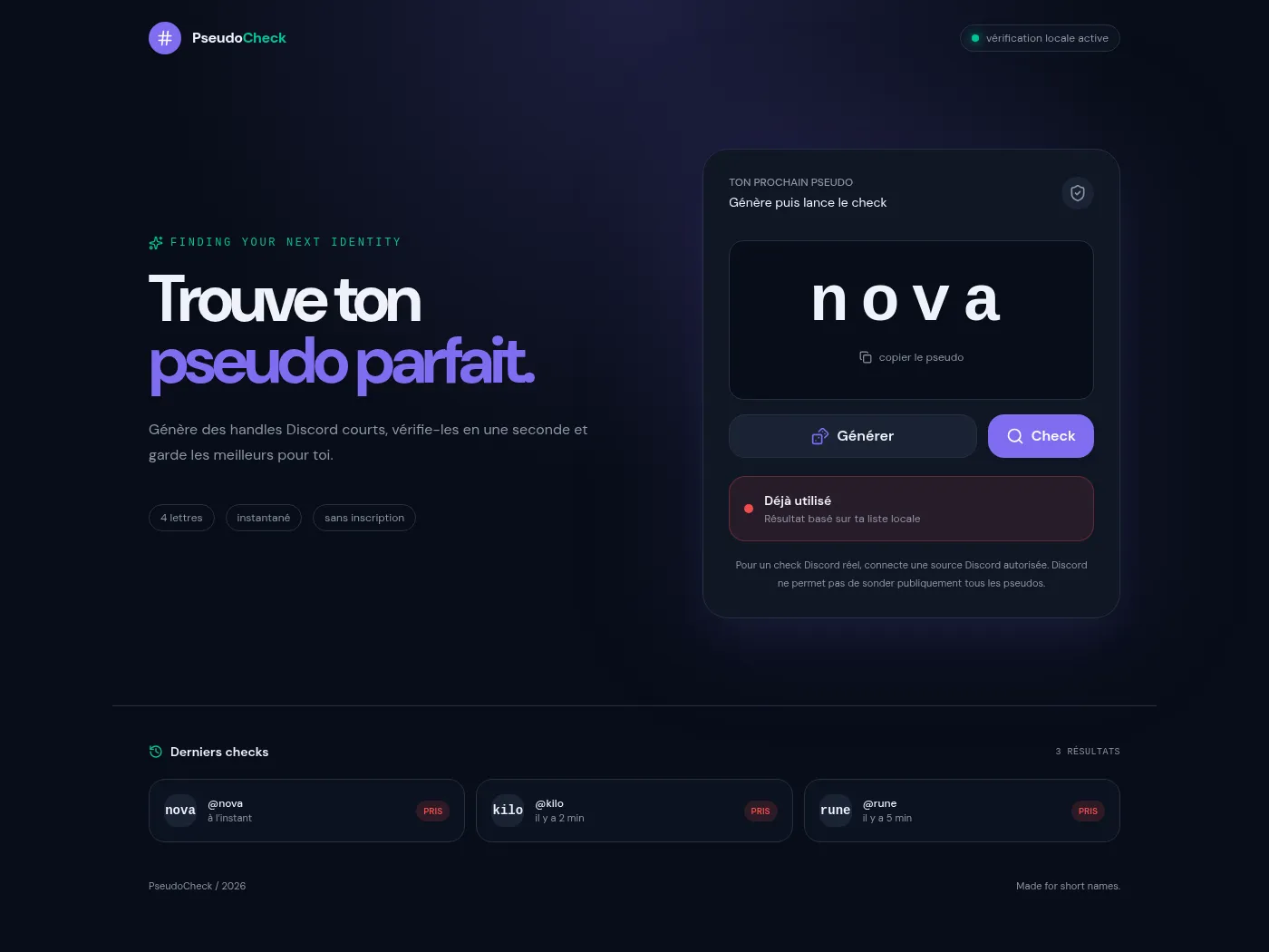Discord Pseudo Checker