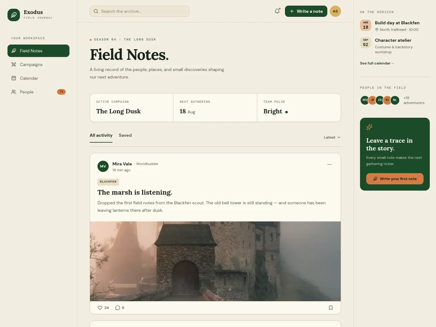 LARP Exodus Platform