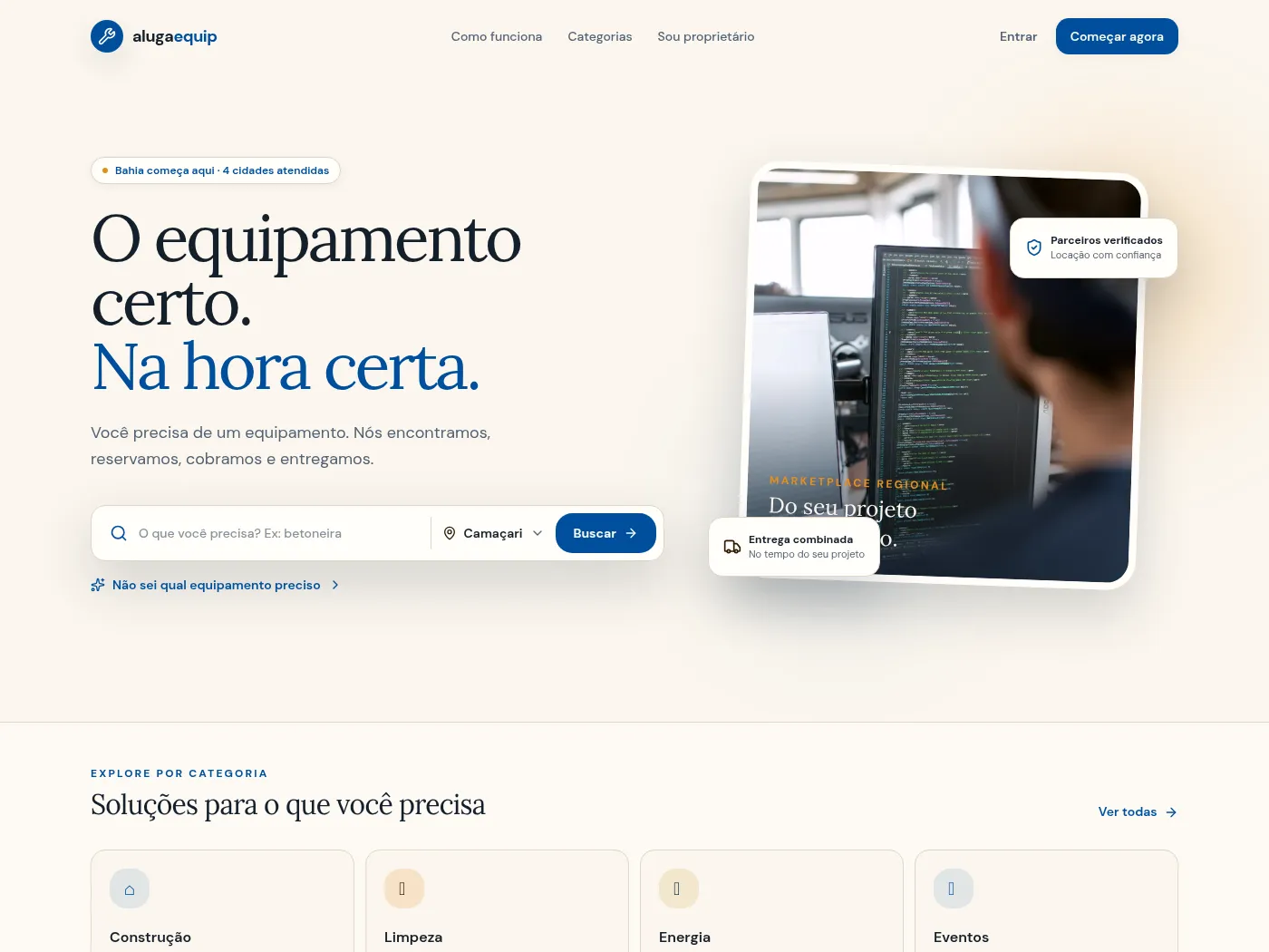 AlugaEquip Marketplace