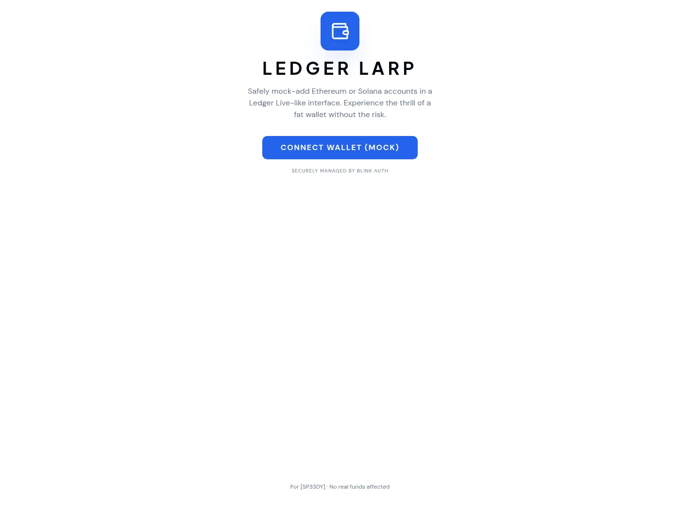 Ledger Larp Toolkit