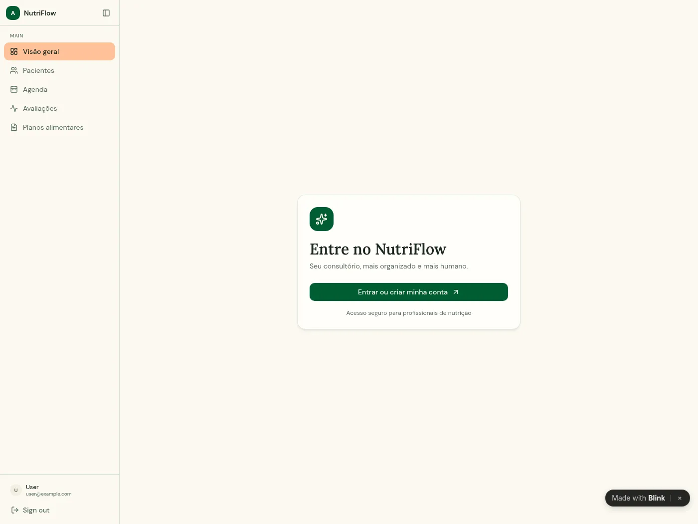 NutriFlow SaaS Platform