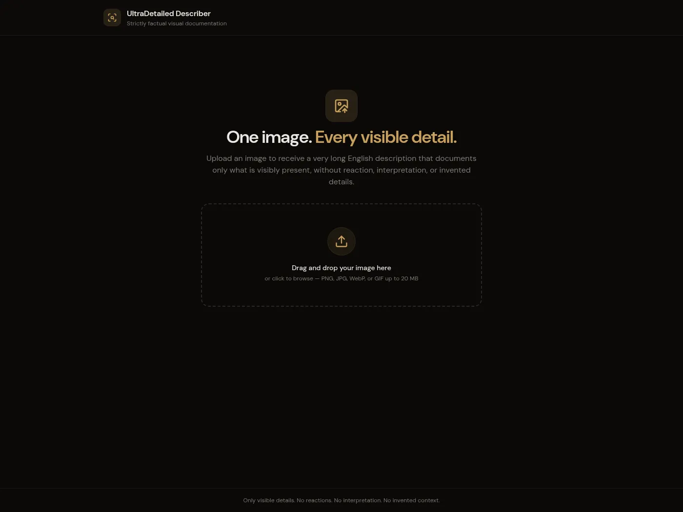 UltraDetailed Image Describer