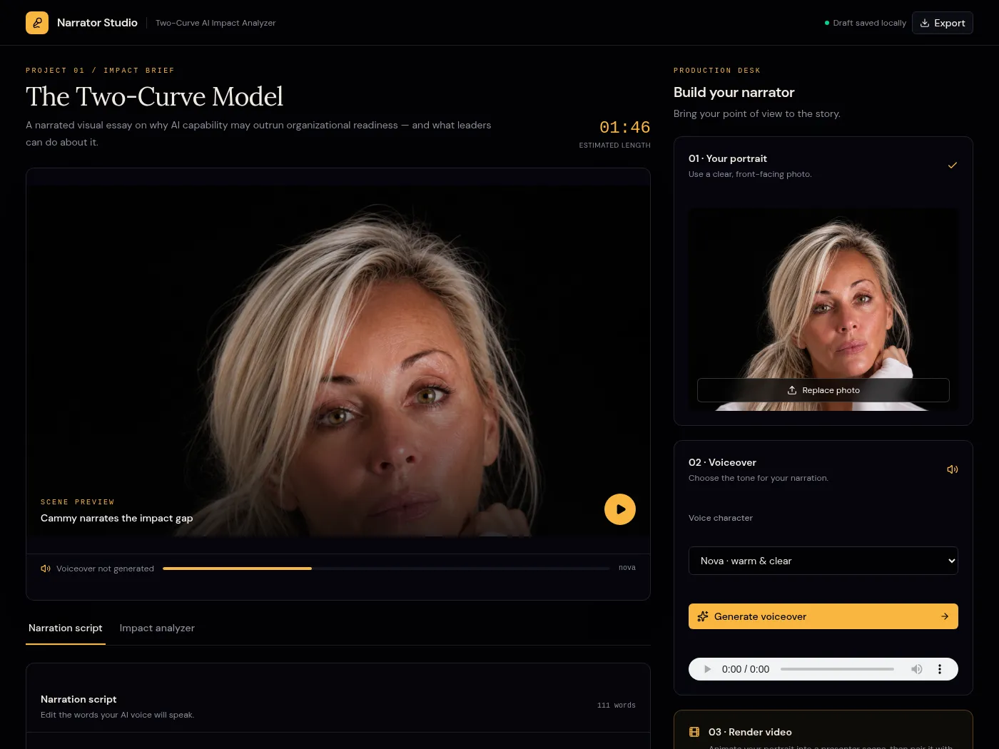 AI Video Narrator Studio