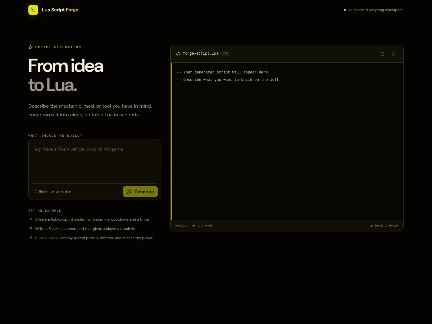 Lua Script Forge