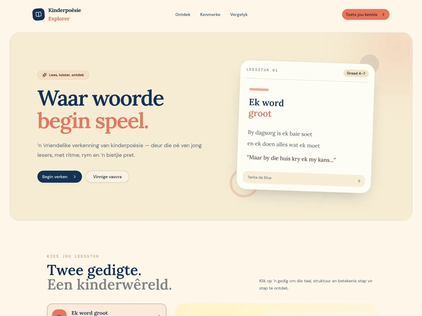Kinderpoësie Explorer