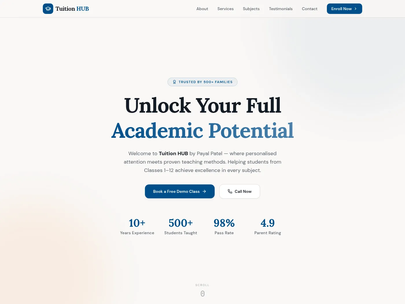 Tuition HUB Website