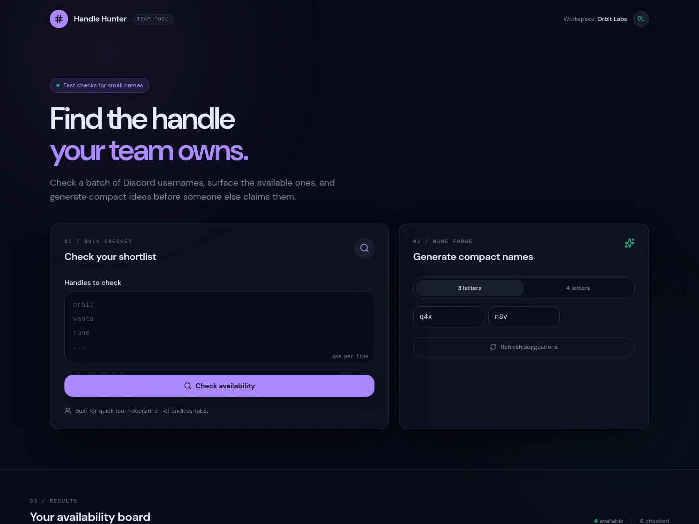 Discord Handle Hunter