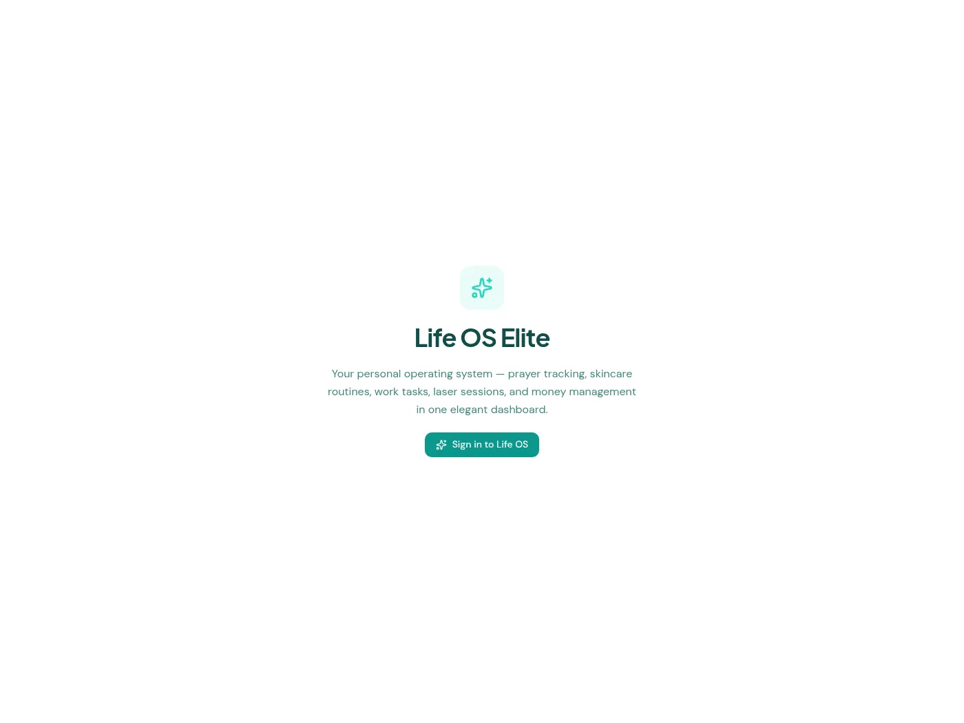 Life OS Elite Dashboard