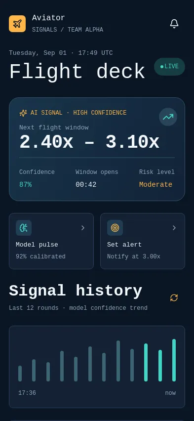 Aviator AI Signals