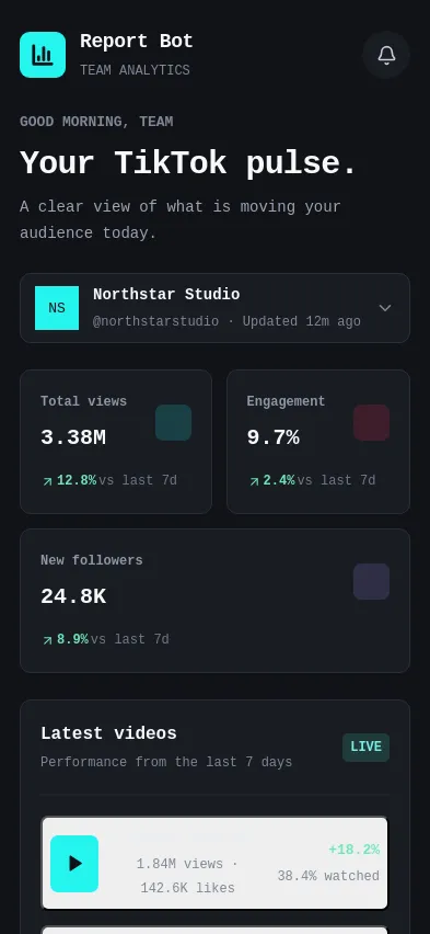 TikTok Report Bot
