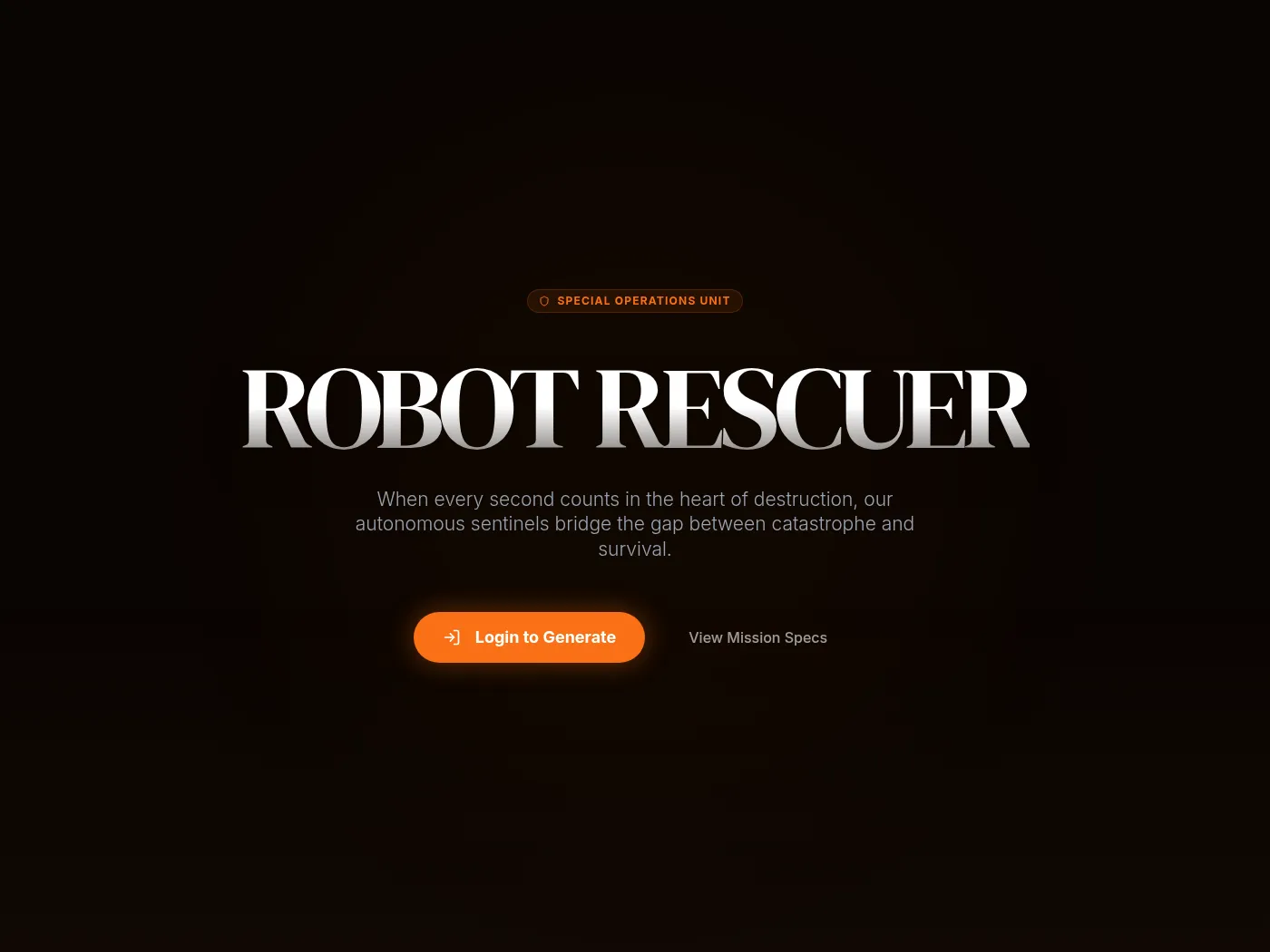 Robot Rescuer Video
