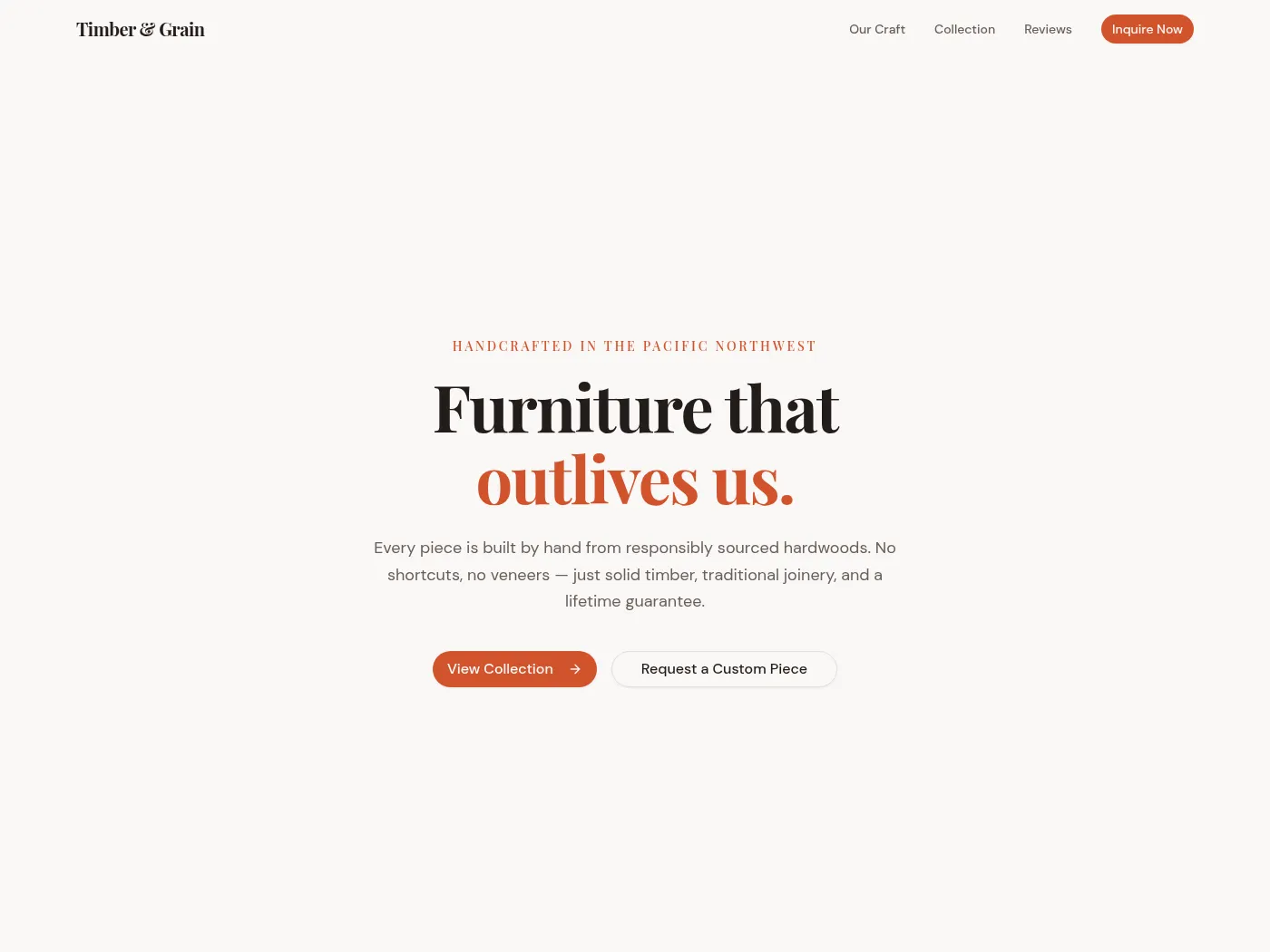 Woodwork Shop Website