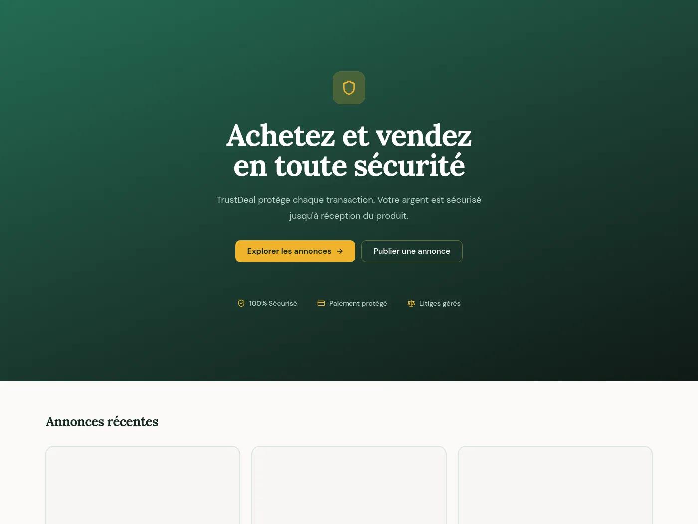 TrustDeal Escrow Marketplace