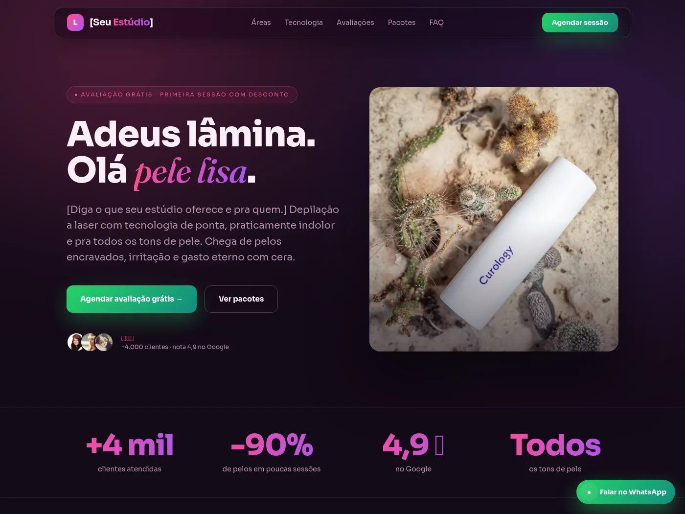 LP Depilação a Laser — TurboSaaS