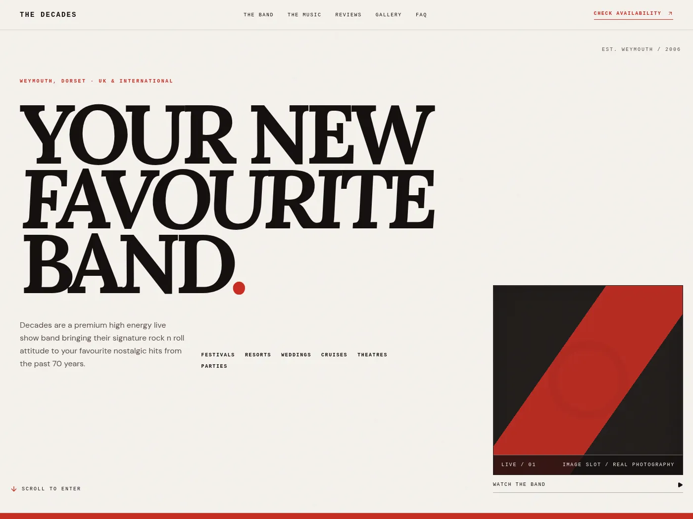 The Decades Editorial Website