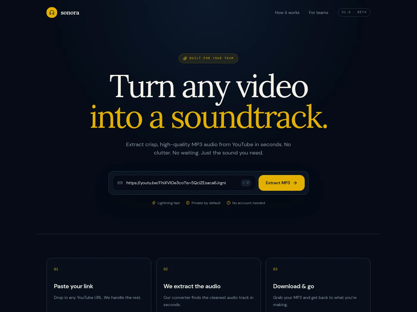 AI YouTube MP3 Extractor