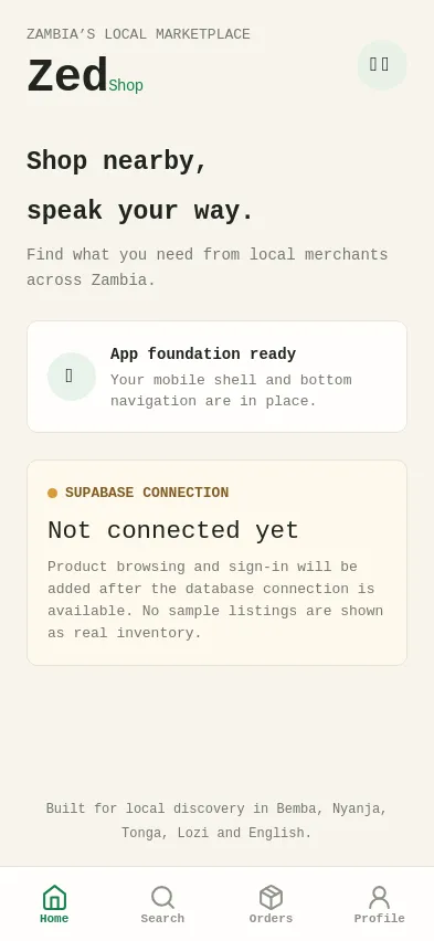 ZedShop Voice Marketplace