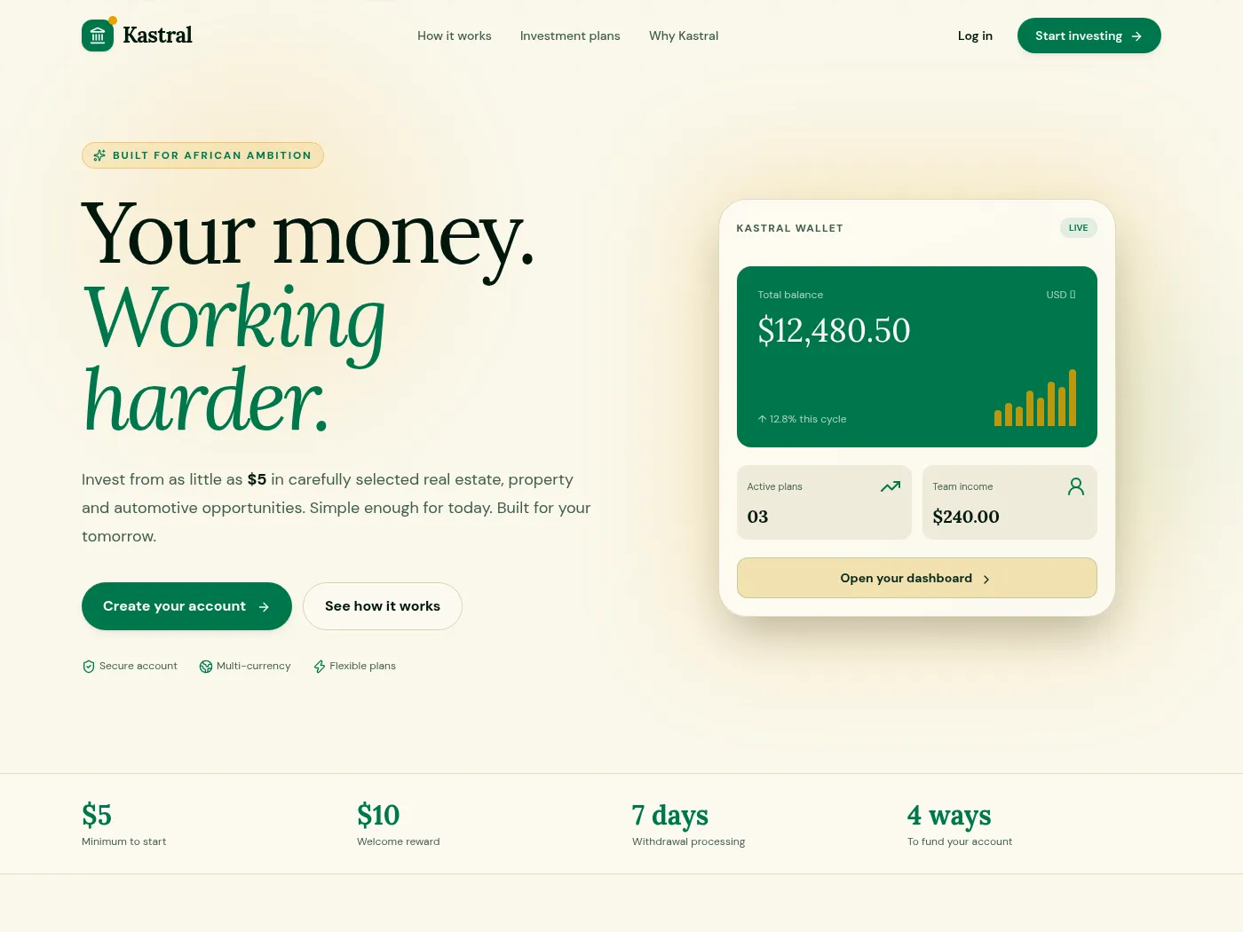 Kastral Investment Platform