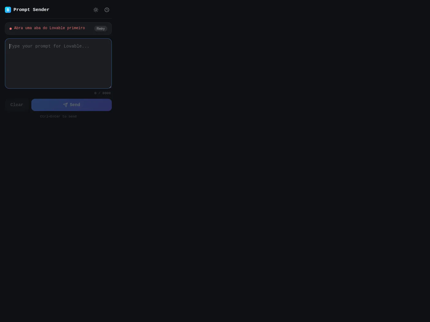 Lovable Prompt Sender