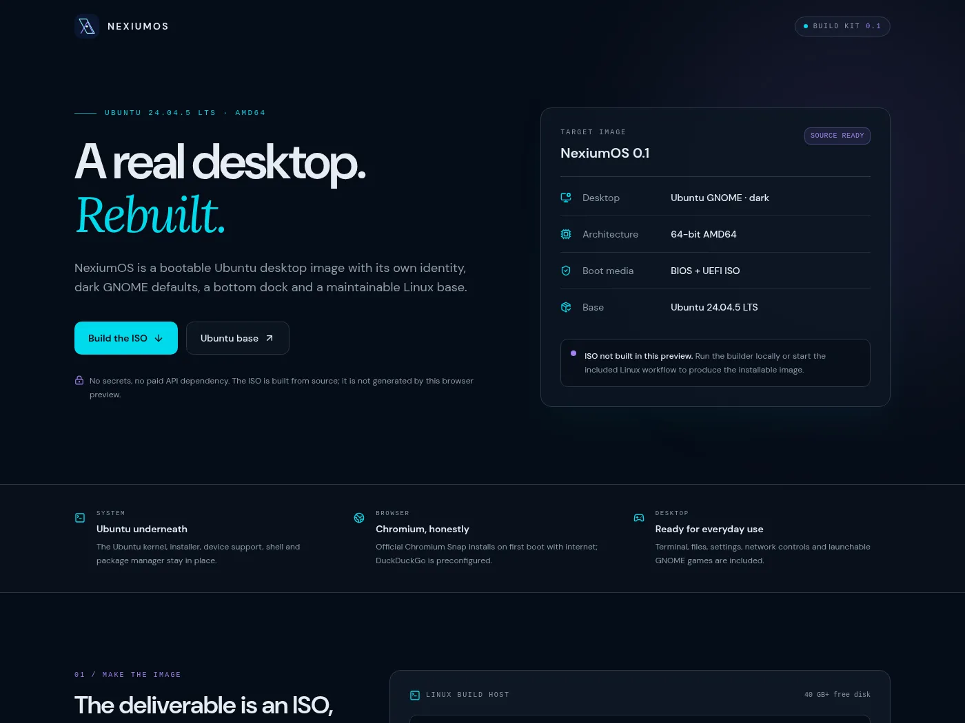 NexiumOS Desktop Linux