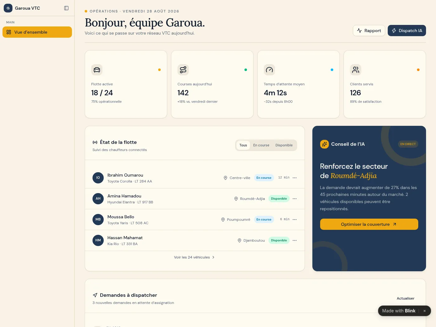 Garoua VTC AI Manager