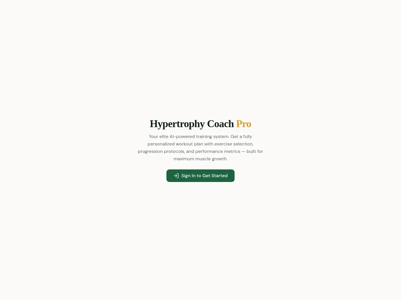 Hypertrophy Coach Pro