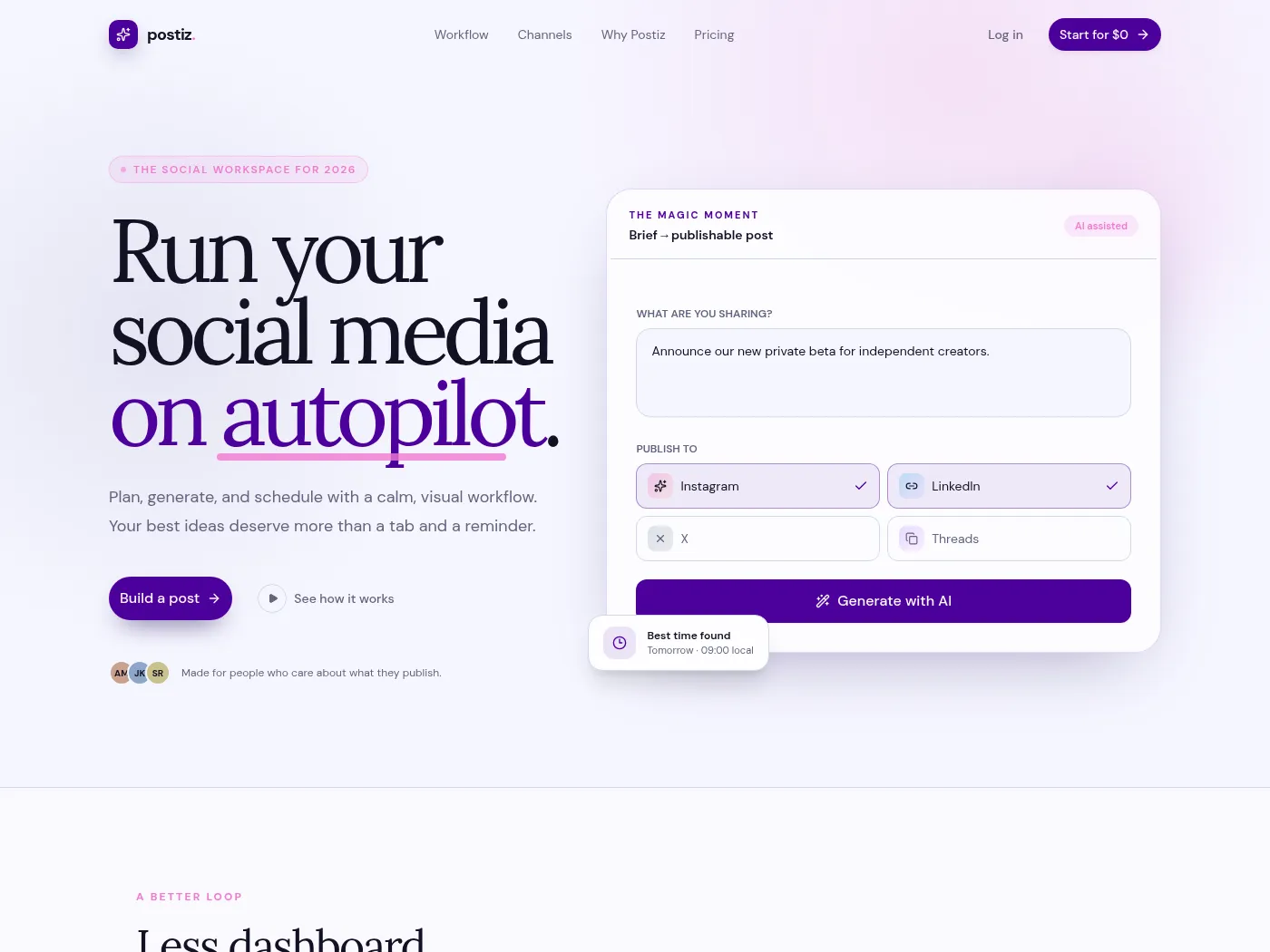 Postiz Redesign Pro