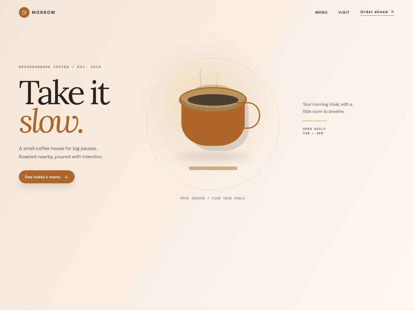 Cafe Interactive Website