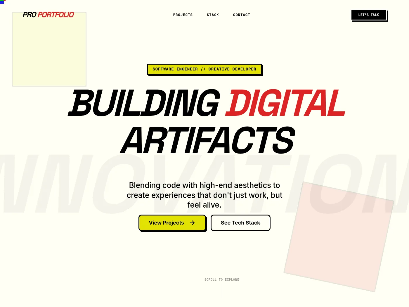 Pro Portfolio Website